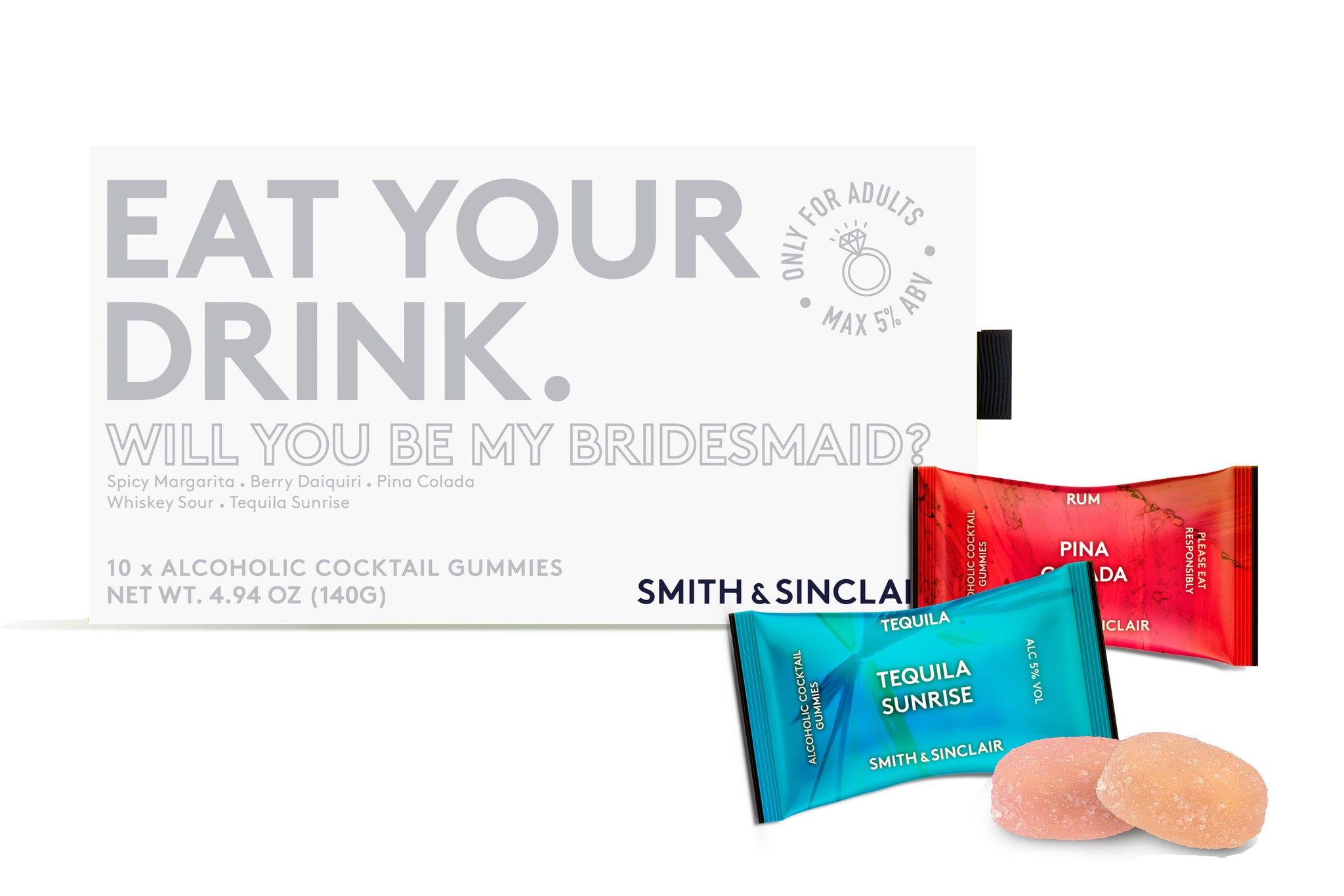The Bridesmaid Box Alcoholic Cocktail Gummies – Smith & Sinclair US